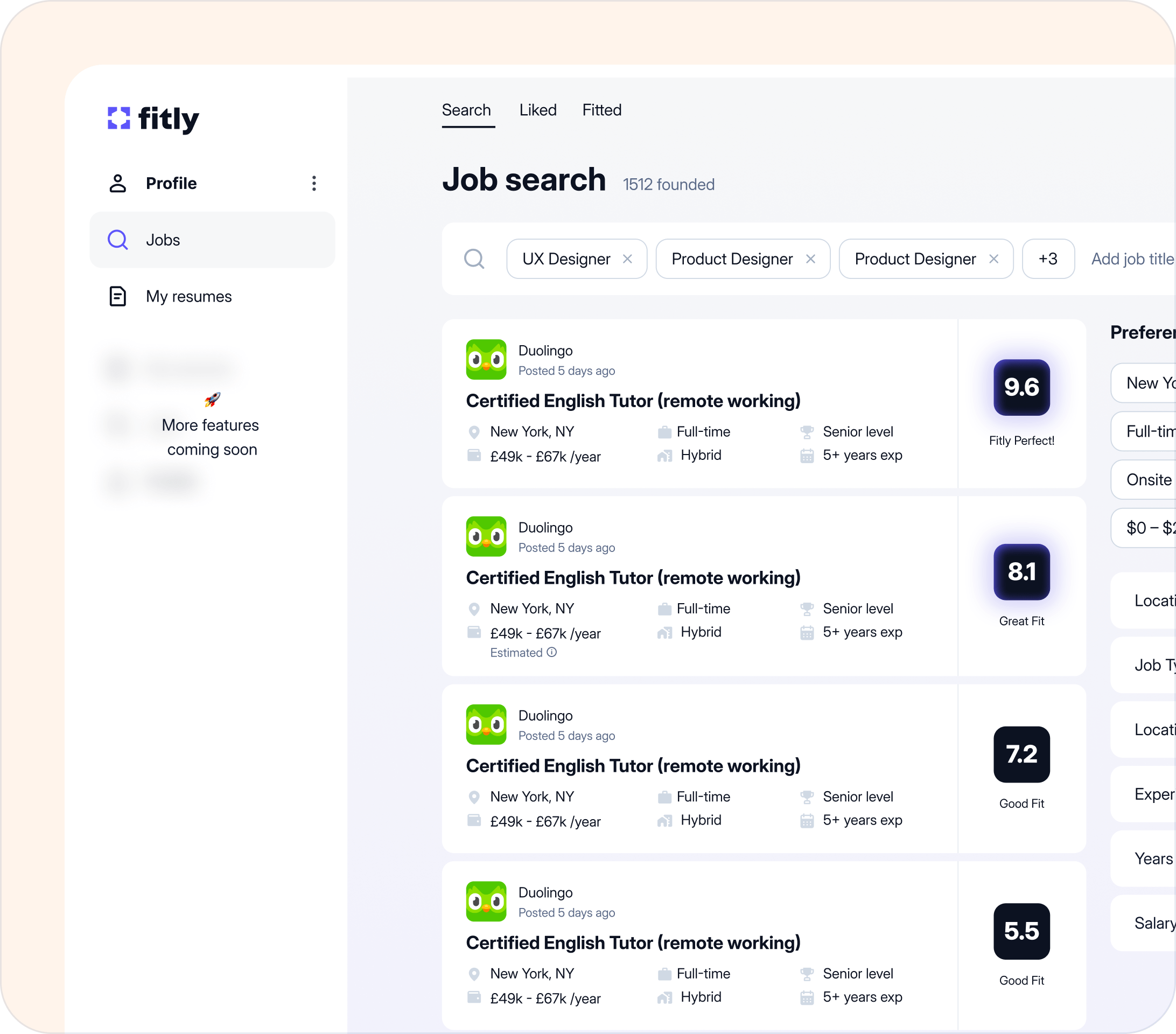 All job search tools in one place | Fitly